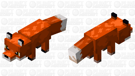 Russet fox (HD) Minecraft Mob Skin