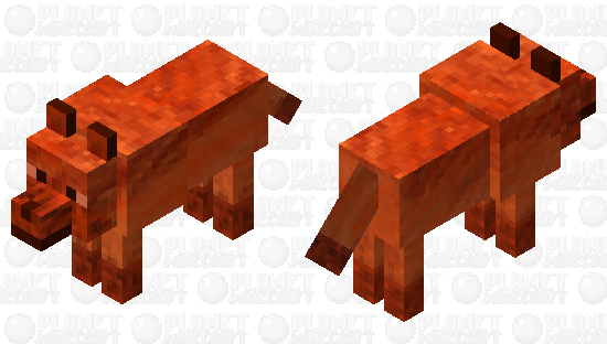 Fire wolf 3 Minecraft Mob Skin