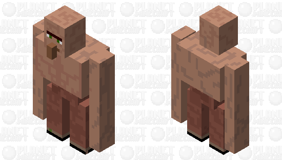 Chad Villager Golem Minecraft Mob Skin