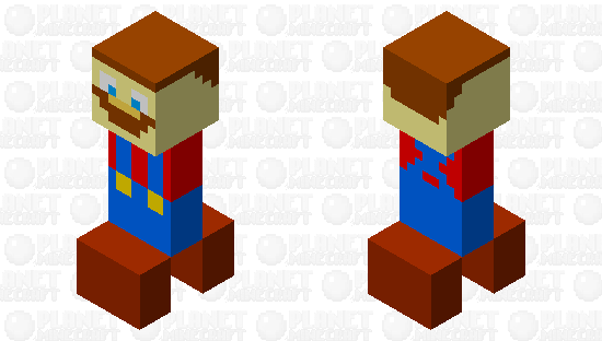 Super Creeper Mario Minecraft Mob Skin