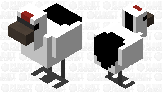 Red-Crowned Crane Minecraft Mob Skin