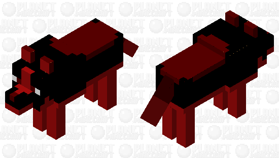 Demon Beagle Minecraft Mob Skin