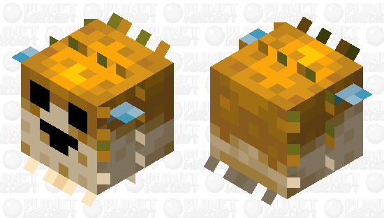 Cute Happy Pufferfish (Large) Minecraft Mob Skin