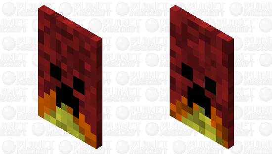 Fire Creeper Cape Minecraft Mob Skin