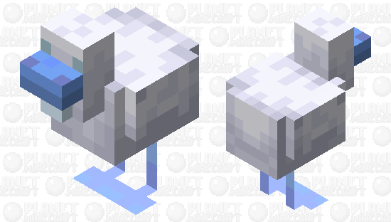 Frost Chicken Minecraft Mob Skin
