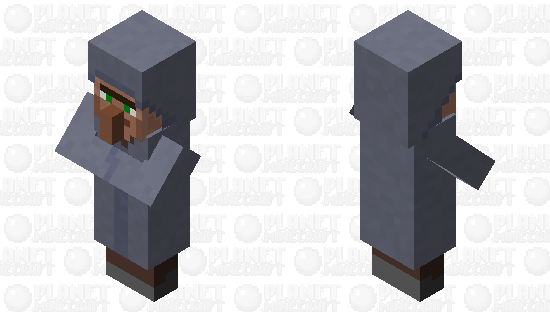 Grey Villager Minecraft Mob Skin