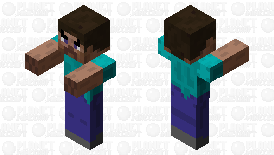 Angry Steve zombie skin Minecraft Mob Skin