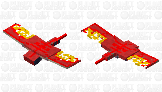 FIRE PHANTOM Minecraft Mob Skin