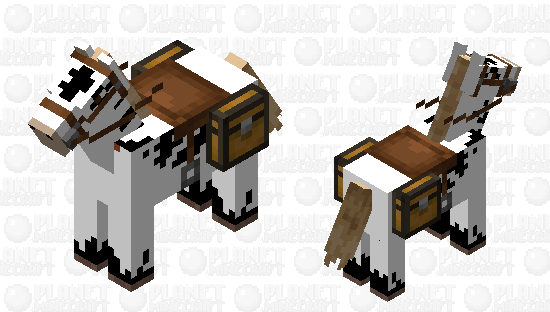 Minecraft Papercraft Black Horse