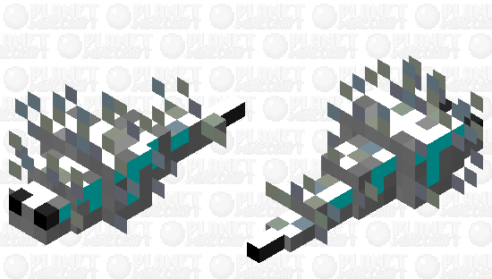 Snowy Silverfish Minecraft Mob Skin