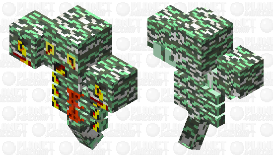 Whiter glowing cursed Minecraft Mob Skin