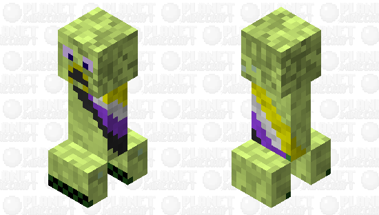 Non-Binary creeper : Pride flag mobs #8 Minecraft Mob Skin