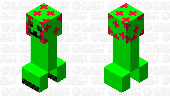 Happy Creeper Minecraft Mob Skin