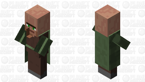 Glitch Villager Minecraft Mob Skin