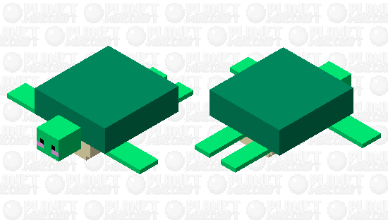 Cute turtle Minecraft Mob Skin