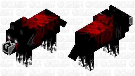 Nightmare wolf 3 Minecraft Mob Skin