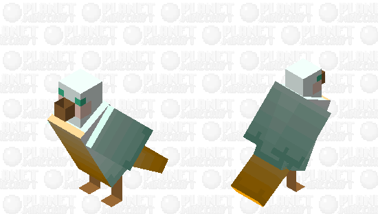 Pastel Collection: Yellow Belly Seagull Minecraft Mob Skin