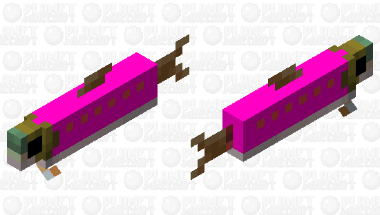 Cute Happy Salmon Minecraft Mob Skin