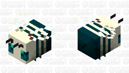 Ghost Bee Minecraft Mob Skin