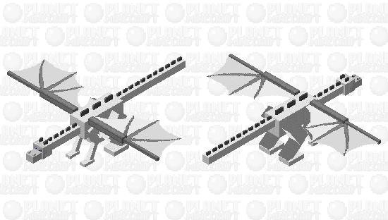 white scaled dragon Minecraft Mob Skin