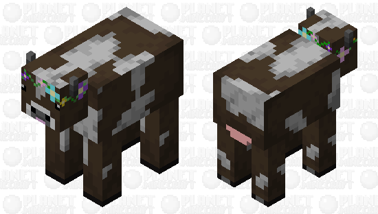 Derpy Soulless Flower Cow Minecraft Mob Skin