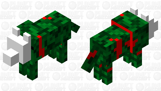 Head less but not faceless wolf? Minecraft Mob Skin