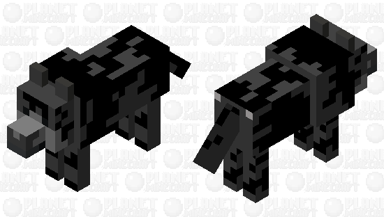 Shadow Dog Minecraft Mob Skin