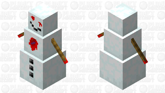 Horror Snowman Minecraft Mob Skin
