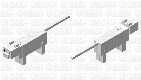 White cat Minecraft Mob Skin