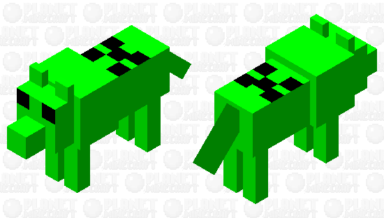 Creeper dog Minecraft Mob Skin