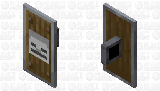 Skeleton Shield Minecraft Mob Skin
