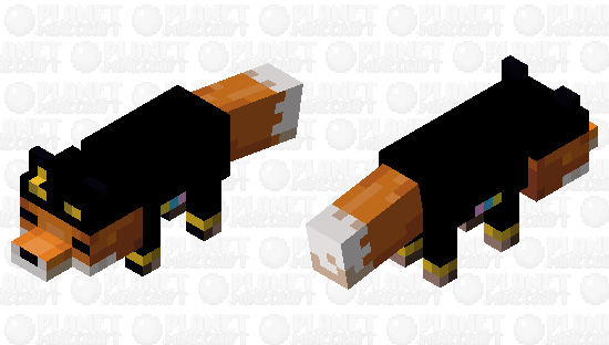 Fundy the fox Minecraft Mob Skin