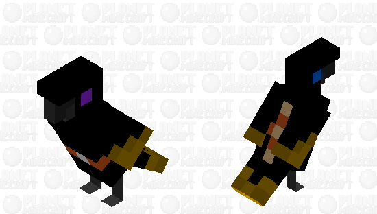 It Was Supposed To Be A Witch's Messenger Crow Minecraft Mob Skin