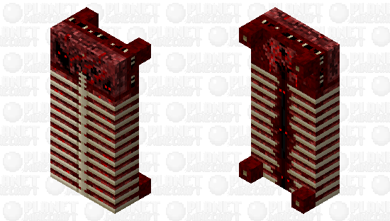 Bed of Flesh With Exposed Ribcage - Bedrock Minecraft Mob Skin