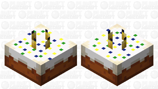 Birthday Cake Minecraft Mob Skin