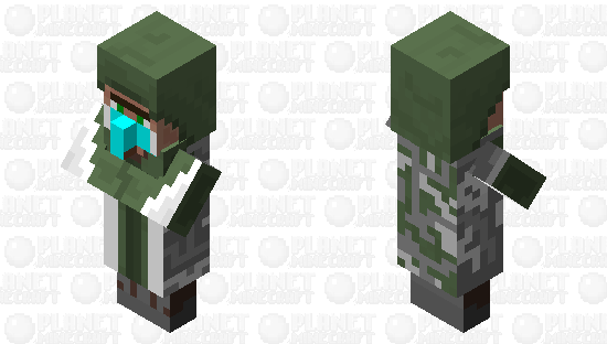 A Half Army And Doctor Villager Minecraft Mob Skin