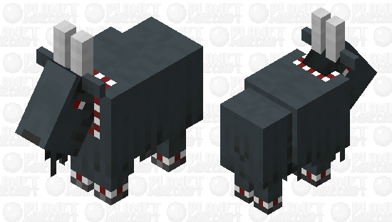 BlackMetal Goat Minecraft Mob Skin