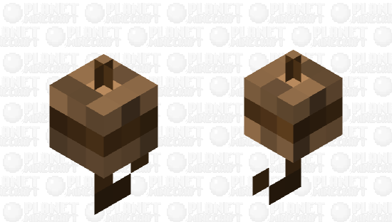 Wooden Fishing bobber Minecraft Mob Skin