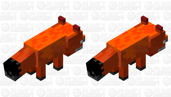 nether fox Minecraft Mob Skin