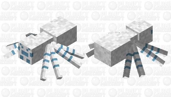 Top Snow Spider Minecraft Mob Skin