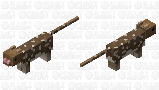 Tiger Quoll (ocelot version) Minecraft Mob Skin