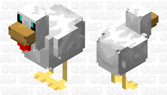 Cute HD Chicken Minecraft Mob Skin