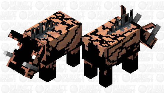 cursed hoglin Minecraft Mob Skin