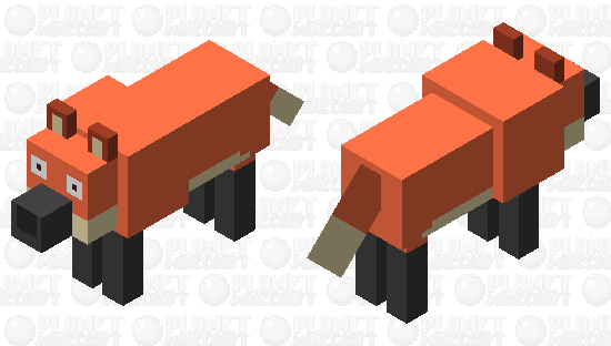 Crossy Road- Maned Wolf Minecraft Mob Skin