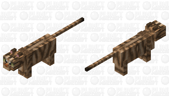 Tabby Cat HD Minecraft Mob Skin