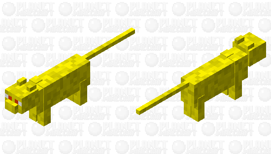 Ash's Yellow Cat Minecraft Mob Skin