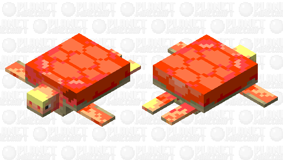 fire turtle Minecraft Mob Skin