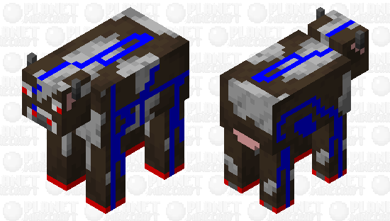 Lava and Water Cow Minecraft Mob Skin