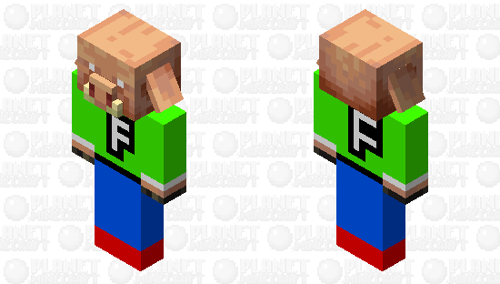 Piglin in FuzionDroid skin Minecraft Mob Skin