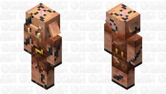 Withering Piglin Minecraft Mob Skin